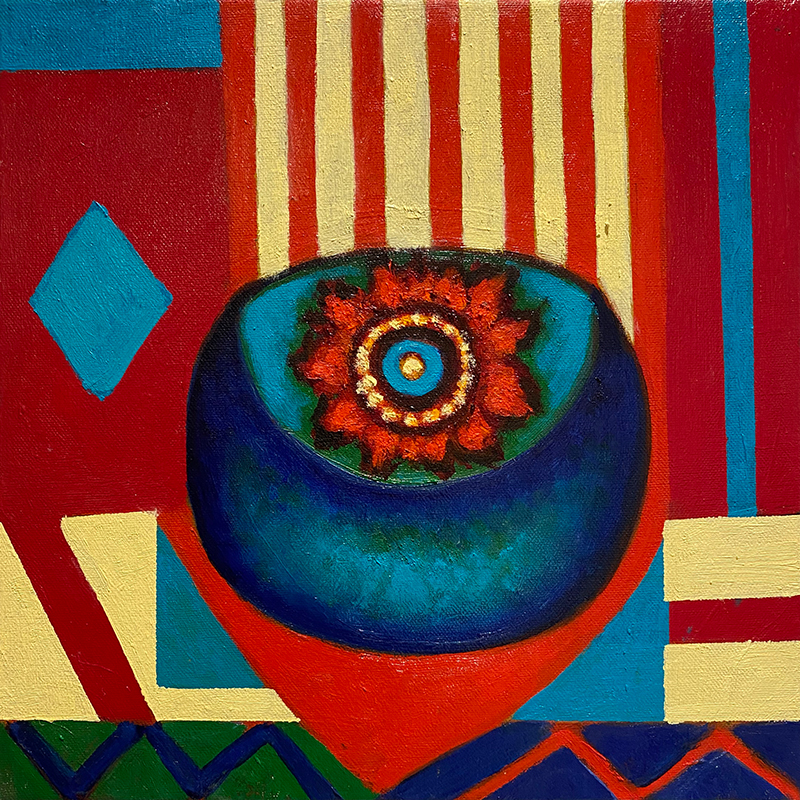 Poppy in an Abstract Field #926 - Hofheimer Gallery